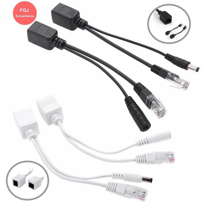 10 Pairs POE Cable Passive Power Over Ethernet Adapter Cable POE ...