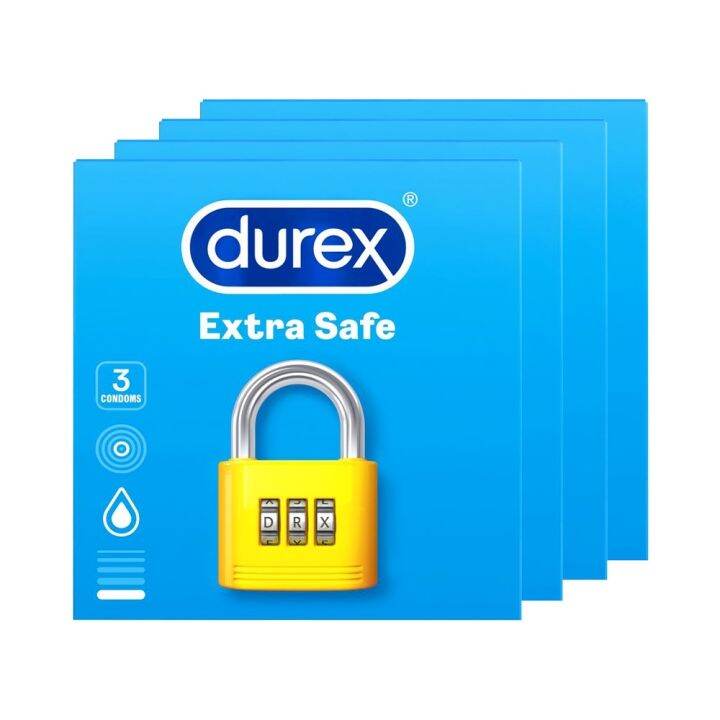 Durex Extra Safe Extra Protection 3s Set of 4 | Lazada PH