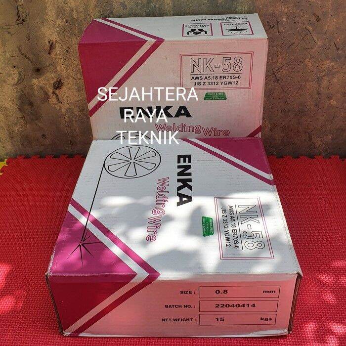 ENKA KAWAT LAS CO2 MIG BESI 0.8MM 1.0MM 1.2MM NK58/ER70S-6 0,8 1,0 1,2 - GENIUSSTORE9 | Lazada ...