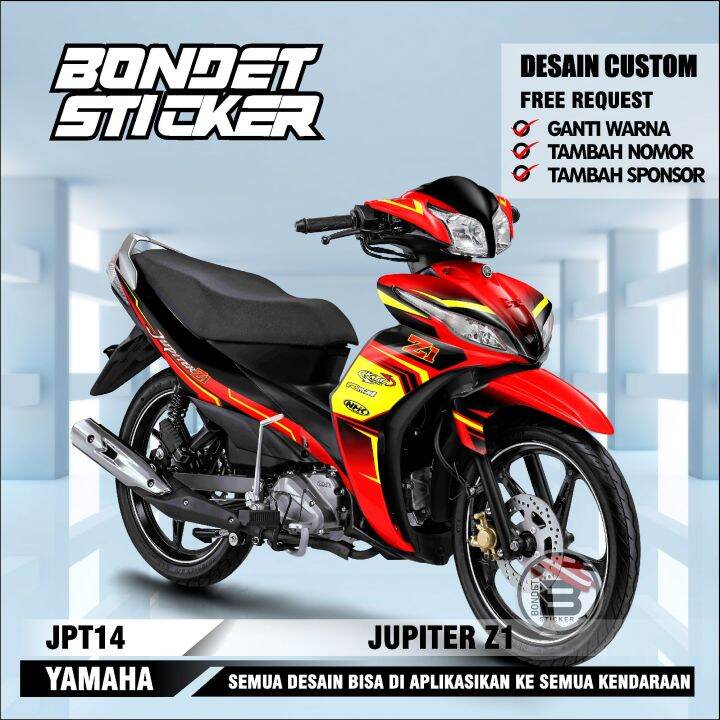STICKER MOTOR - DECAL JUPITER Z1 FULL BODY -SEMI FULL KODE JPT14 ...