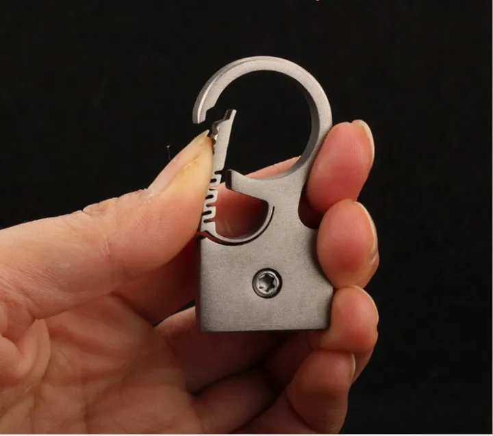 New Safety Game Leisure Frameless Slingshots Titanium Alloy Shooting Catapults Key Pendants ...