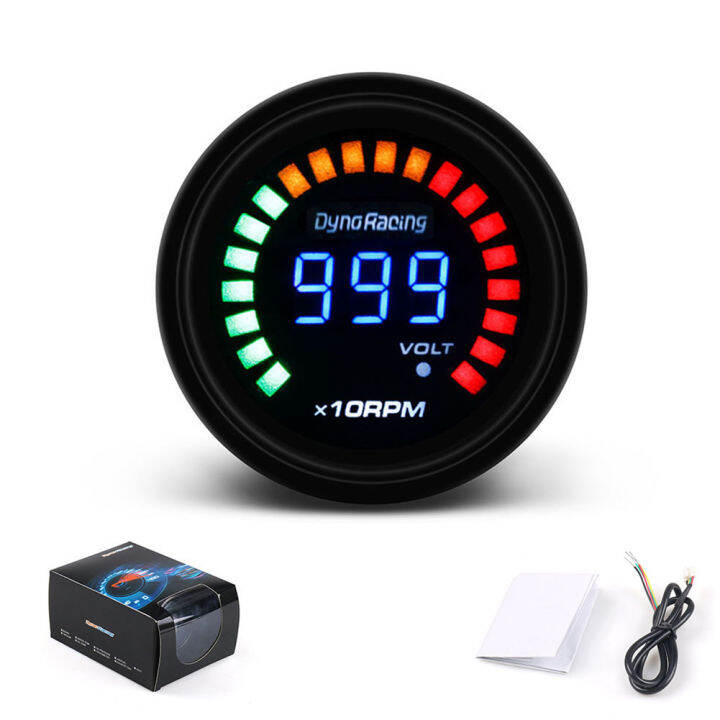 REUBEN Balap Kecepatan Gauge Tachometer Meter LED Skala Digital ...