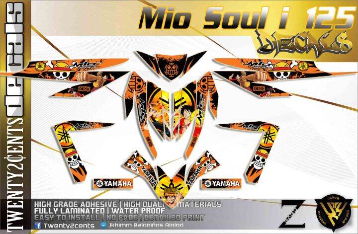 High-Quality Decals and Stickers for yamaha mio soul i 125 orange ...