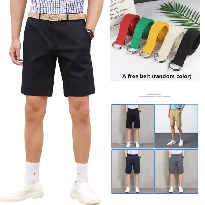 4 Colors SHEIIN INSPIRED Straight BERMUDA Short with Free Belt A809 ...