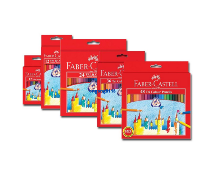 Faber Castell Triangular Colour Pencil 12/24 | Lazada