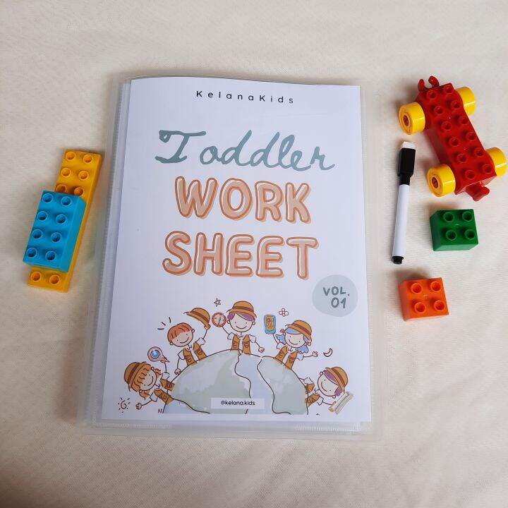 Worksheet Vol. 01 Untuk Anak Usia 3 Tahun Pra TK PAUD 55 Lembar Media ...