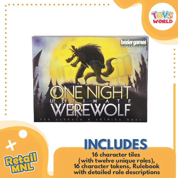 Retailmnl One Night Ultimate Werewolf Card Game Party Game Kids Toy ...