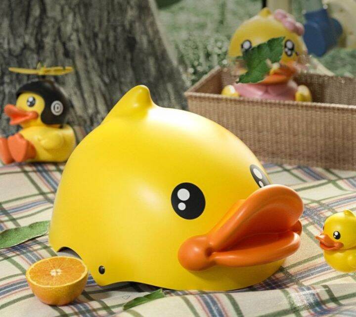 Helm Premium Sepeda Anak Bebek Duck Tekstur Foam - YELLOW | Lazada ...