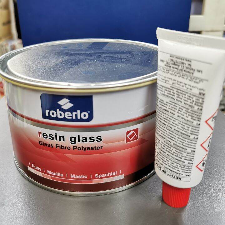1.5kg Roberlo Fibre Resin Glass (fiber) set with hadener | Lazada