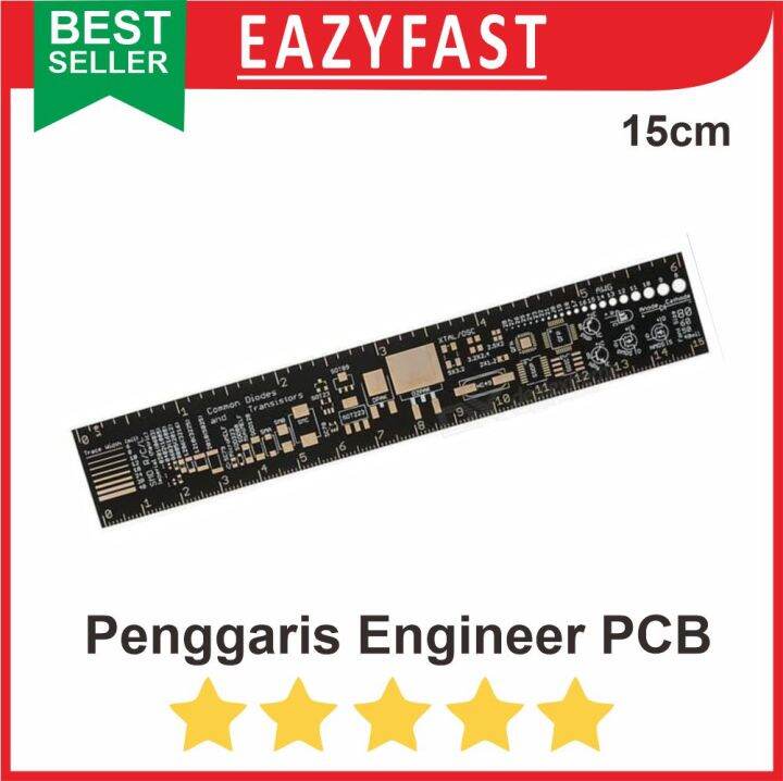 Penggaris Electrical Engineer Ruler referensi Desain Jalur Layout PCB ...