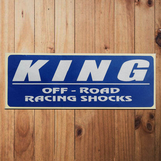 Sticker King Off Road Racing Shocks Blue Logo | Lazada Indonesia