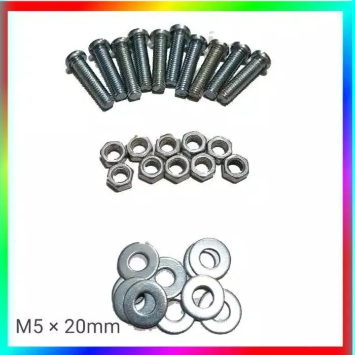 10set Baut mur ring JP kepala bulat M5 x 20 | Lazada Indonesia