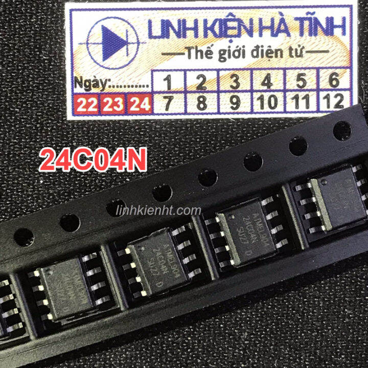 5 CON IC nhớ EEPROM AT24C04N AT24C04 24C04 ATMEL904 SOP-8 mới | Lazada.vn