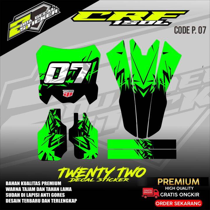 Stiker Papan Nomor CRF , KX , KTM , YZ , KLX , GORDON | Request desain ...