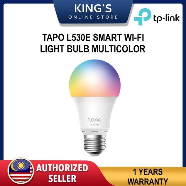 TP-Link Tapo L530E Smart LED Bulb Wifi Multicolor Dimmable E27 Remote Control Schedule On/Off ...