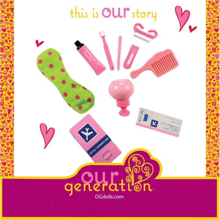 Our Generation Luggage n Travel set for 18" dolls foe 3y+ (BD37507Z ...