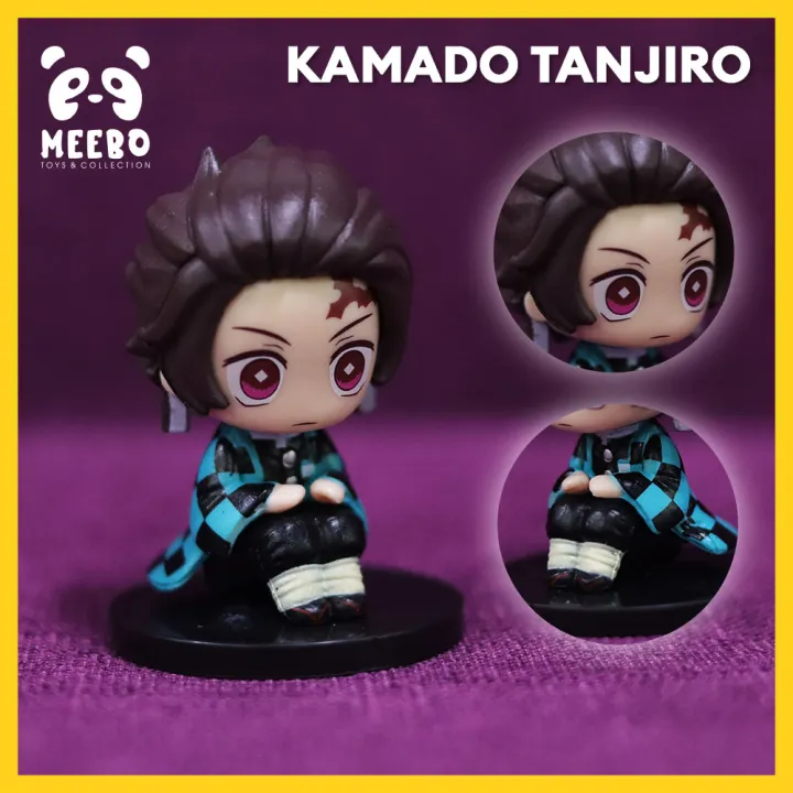 MEEBO Anime Chibi Figure: Demon Slayer Kamado Tanjiro Kimetsu no Yaiba ...
