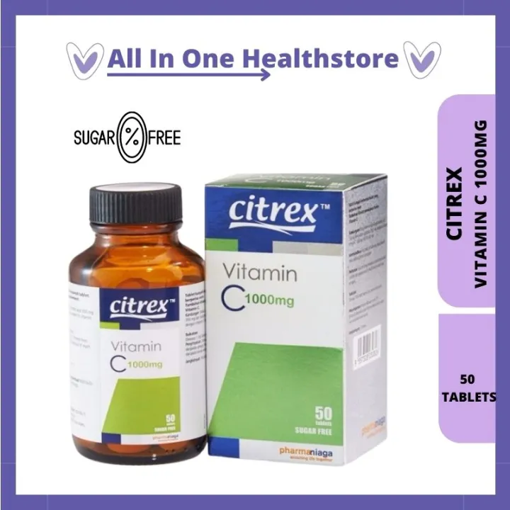 CITREX VITAMIN C 1000MG (SF) TABLETS 50'S / TWIN PACK | Lazada