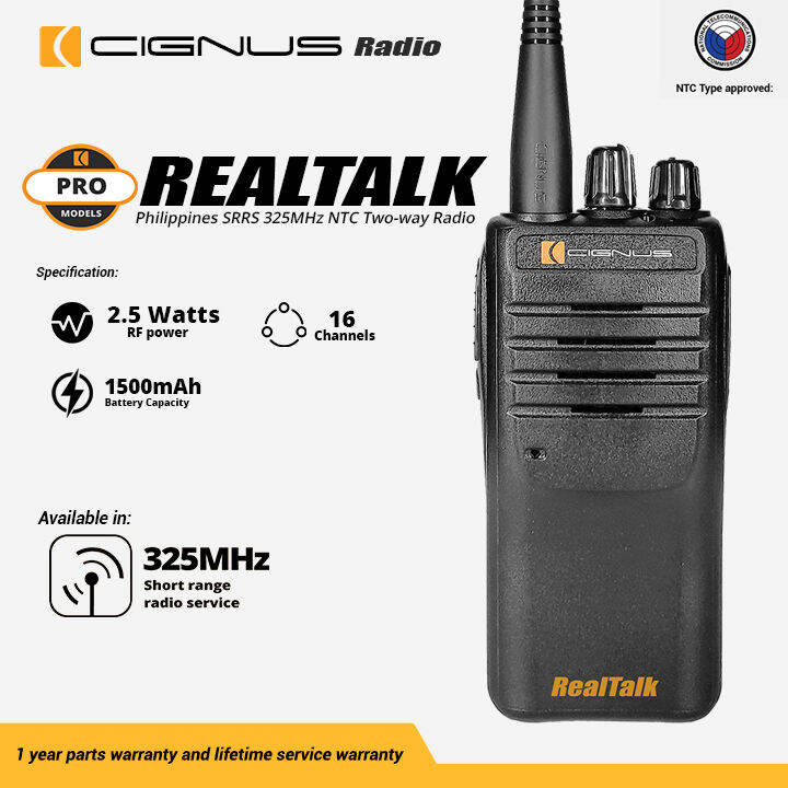 Cignus Realtalk Two Way Radio | Lazada PH