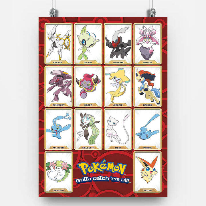Pokemon A3 Poster & A3 Frame Wall Decoration | Lazada