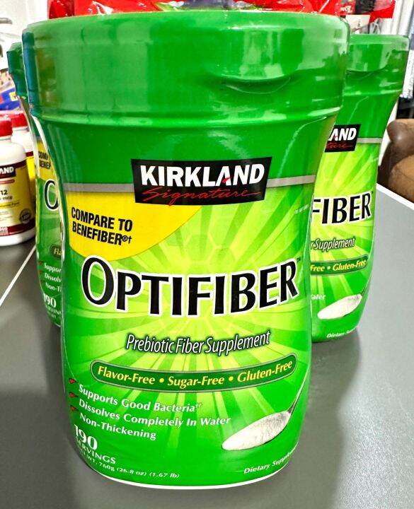 Kirkland Optifiber Prebiotic Fiber Supplement Sugar Free Gluten Free ...