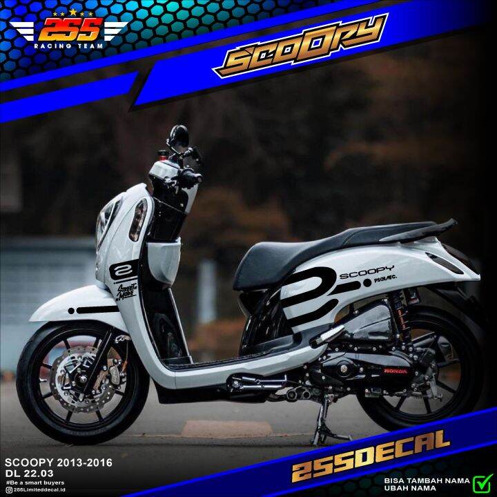 (BISA COD) Decal Scoopy full body Full Blok - Dekal Sticker Scoopy Fi ...