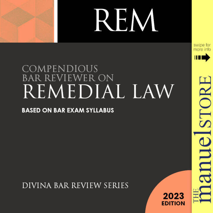 Compendious (2023) Remedial Bar Reviewer on - with Dean Nilo Divina ...