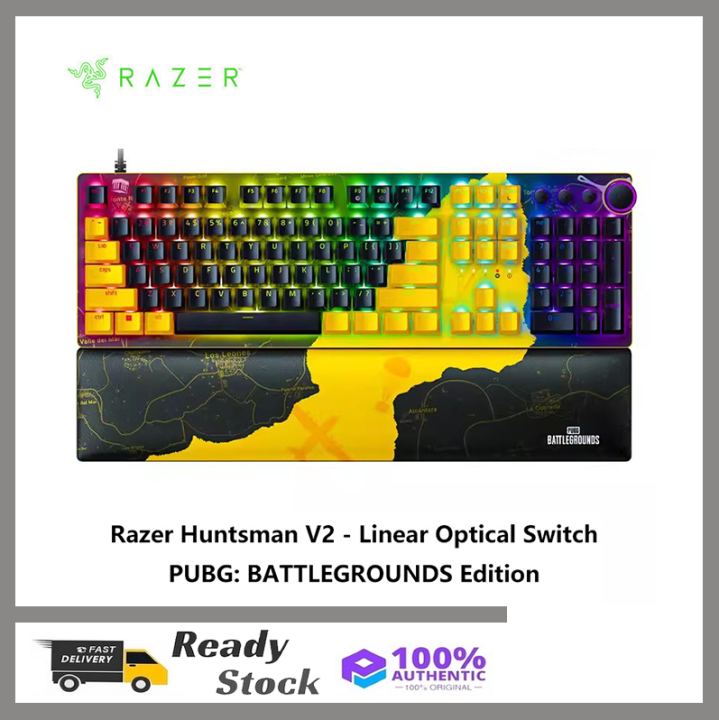 Razer Huntsman V2 PUBG:BATTLEGROUNDS Edition Gaming Keyboard Linear ...