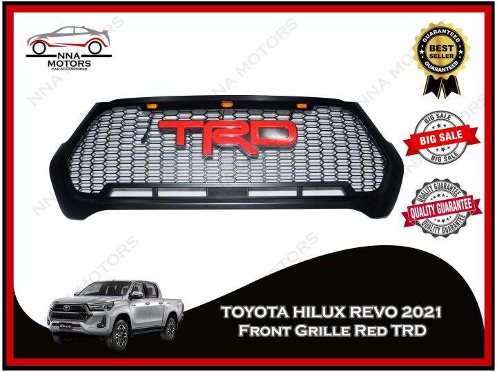 TOYOTA HILUX REVO 2021 Grille Car Grill Guard All Black | Lazada PH