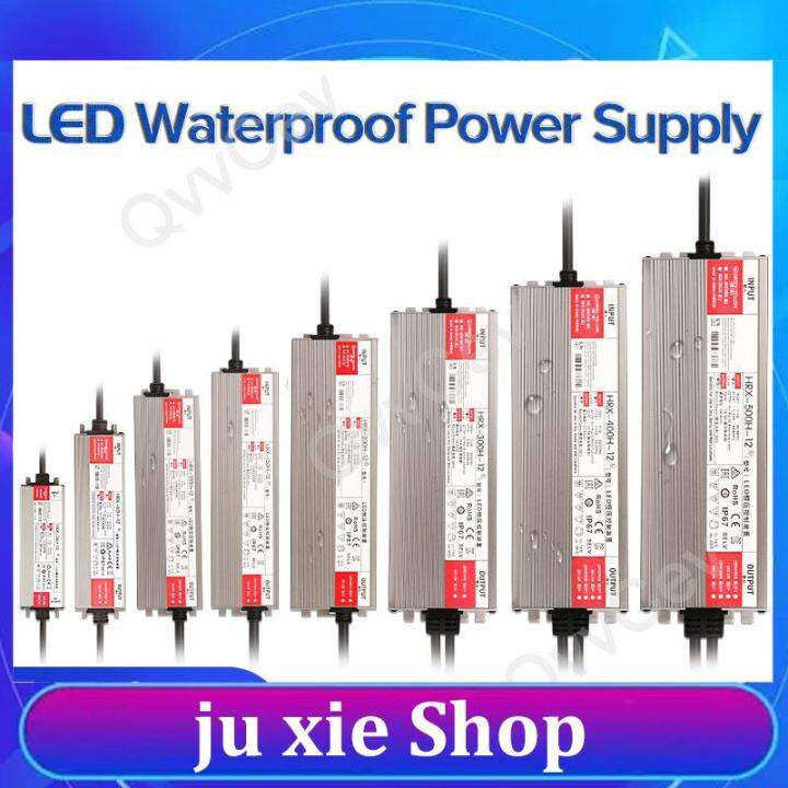 JuXie store Waterproof Power Supply Adapter AC 110v 220v to DC 12V 24V ...