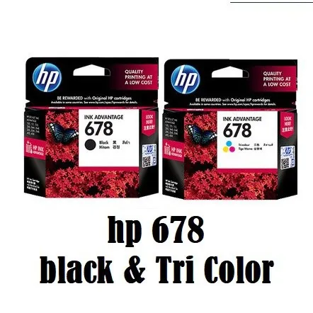 HP 678 Bk and Tri-color Original Ink Cartridge Bundle | Lazada PH