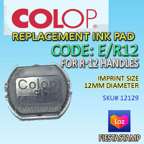 Colop Replacement Ink Pad (E/R12) for R-12 Self-Inking Rubber Stamp Handles | Lazada PH