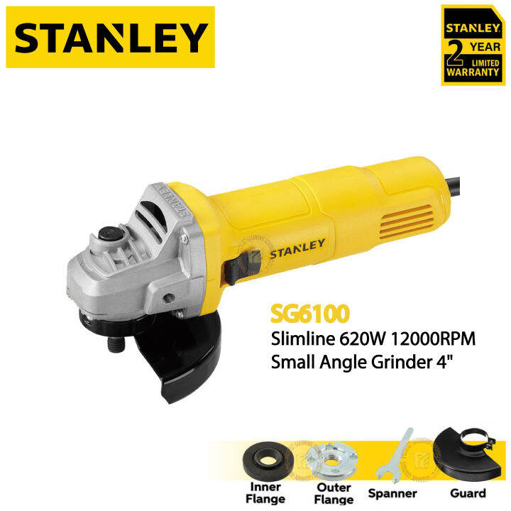 STANLEY SG6100 620W 4" Small Angle Grinder 12000RPM | Lazada