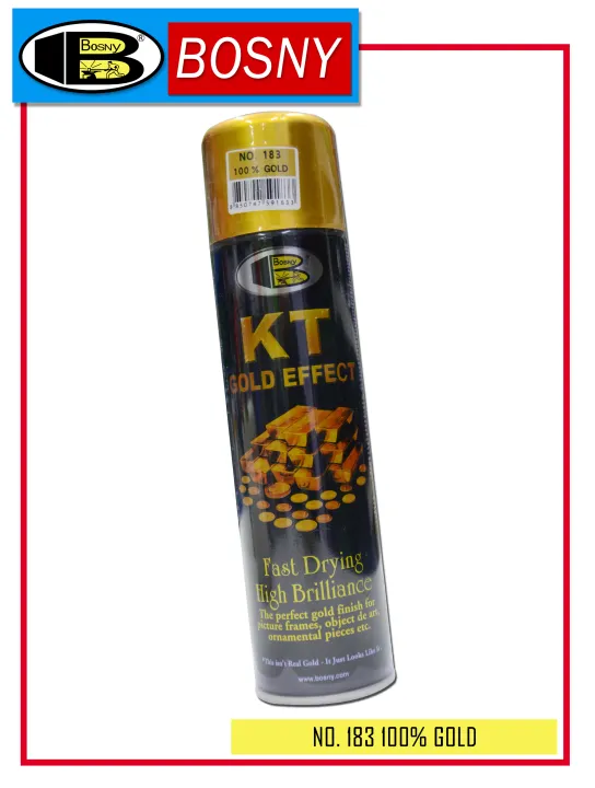 KT Gold Effect Spray Paint No. 183 100% Gold | Lazada PH