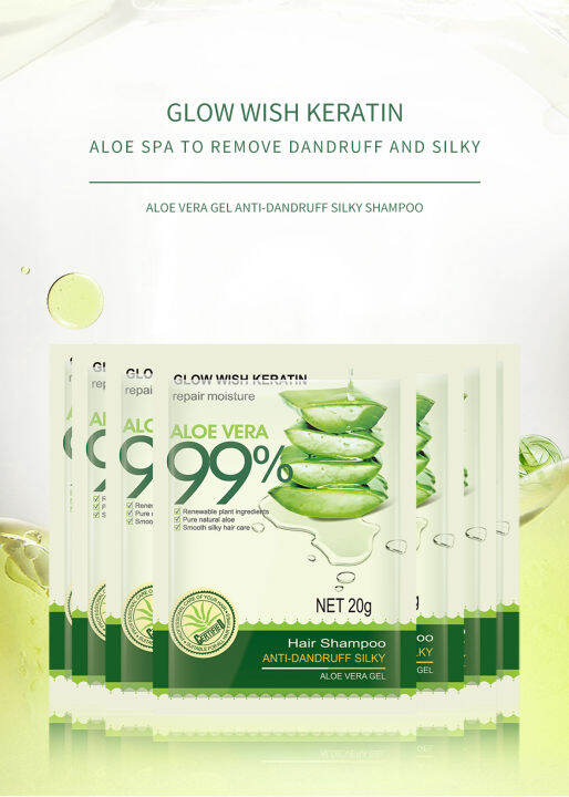 *Freya* Glow Wish Keratin 99% Aloe Vera Hair Shampoo 20g | Lazada PH