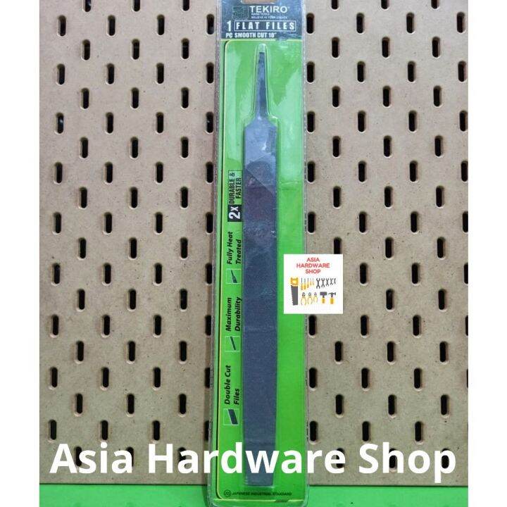 TEKIRO Kikir Besi Plat Halus 10 Inci Inch Flat Files Smooth Cut 10 ...