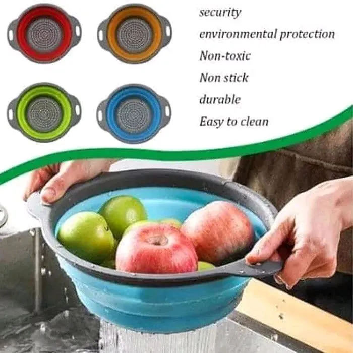 baskom lipat / baskom silicone/baskom peniris beras ,sayur dan buah ...