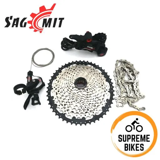 Sagmit Edison 12-Speed Upgrade Kit 11-50 (shifter, RD, Cassette, Chain ...