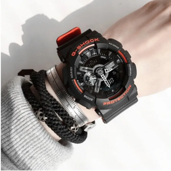 OEM original G SHOCK GA110-HR black red watch | Lazada PH
