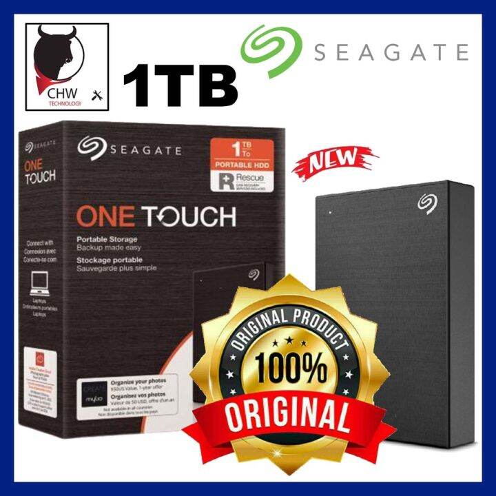 SEAGATE ORIGINAL MALAYSIA ONE TOUCH EXTERNAL HARD DISK 1TB PORTABLE HDD ...