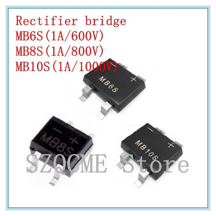 20PCS MB6S MB8S MB10S Patch rectifier bridge 1A 600V 800V 1000V 1KV ...