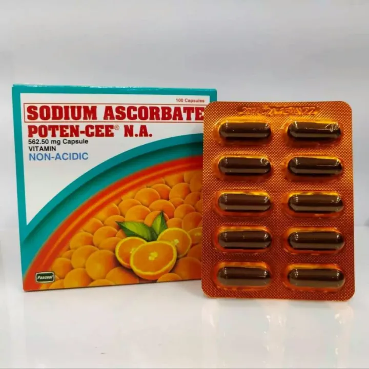 Poten cee Non Acidic 562.50 mg 100 capsules | Lazada PH