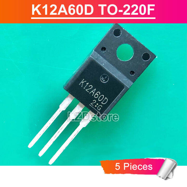 5pcs K12A60D TO-220F TK12A60D TO220F 12A/600V N-Channel MOSFET Transistor new original | Lazada PH