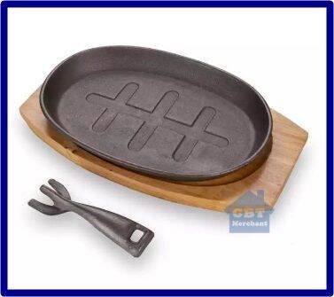 Iron Hot Plate With Holder | Sizzling Cast Iron Hot Plate | Sizzling ...