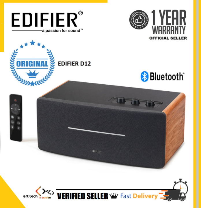 Edifier D12 - Bluetooth ALL-IN-ONE Desktop Stereo Speaker | Lazada