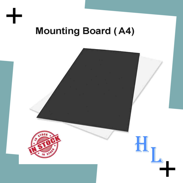A4 Mounting Board (Black) 800gsm | Lazada