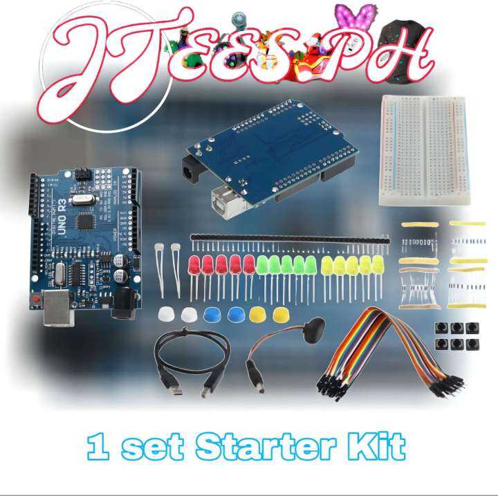 Mini Breadboard LED Jumper Wire Button for Arduino 1 SET Starter Kit ...