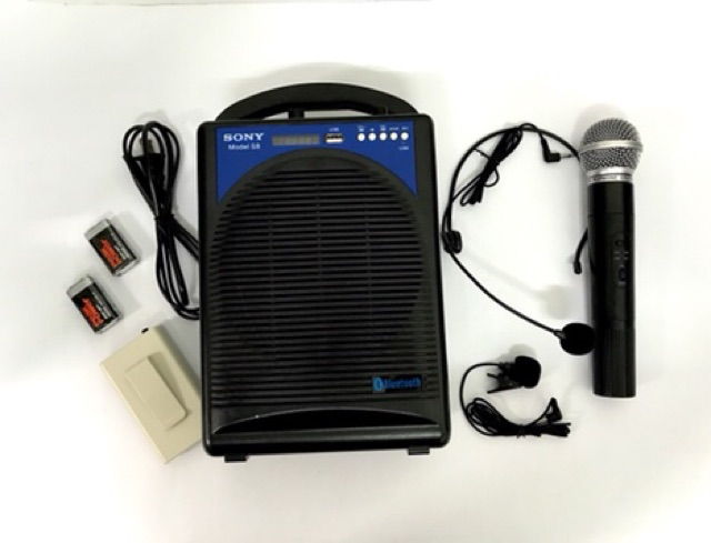 LEGIT SONY S8 PORTABLE WIRELESS PA AMPLIFIER | Lazada PH