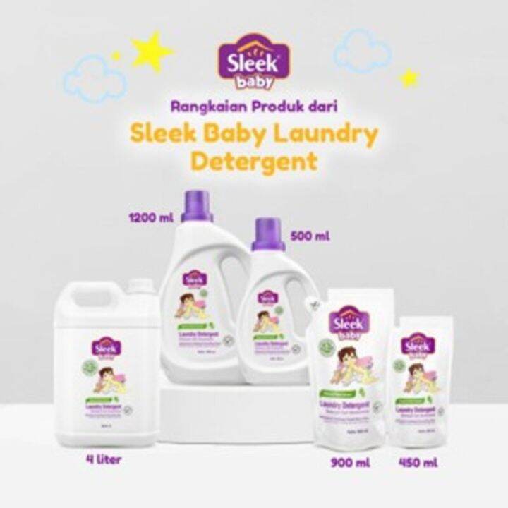Sleek Baby Liquid Laundry Detergent 500ml 500 ml 450ml 450 ml 900ml 900 ...