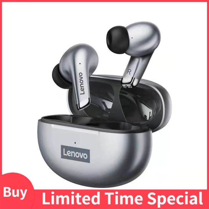 (แบรนด์ใหม่,ต้นฉบับ!) Lenovo Lp5 Tws ชุดหูฟังบลูทูธที่รองรับจริงไร้สายลดเสียงรบกวนหูฟังเกมกีฬา ...